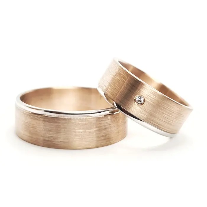 Zlaté snubní prsteny z růžového zlata 101